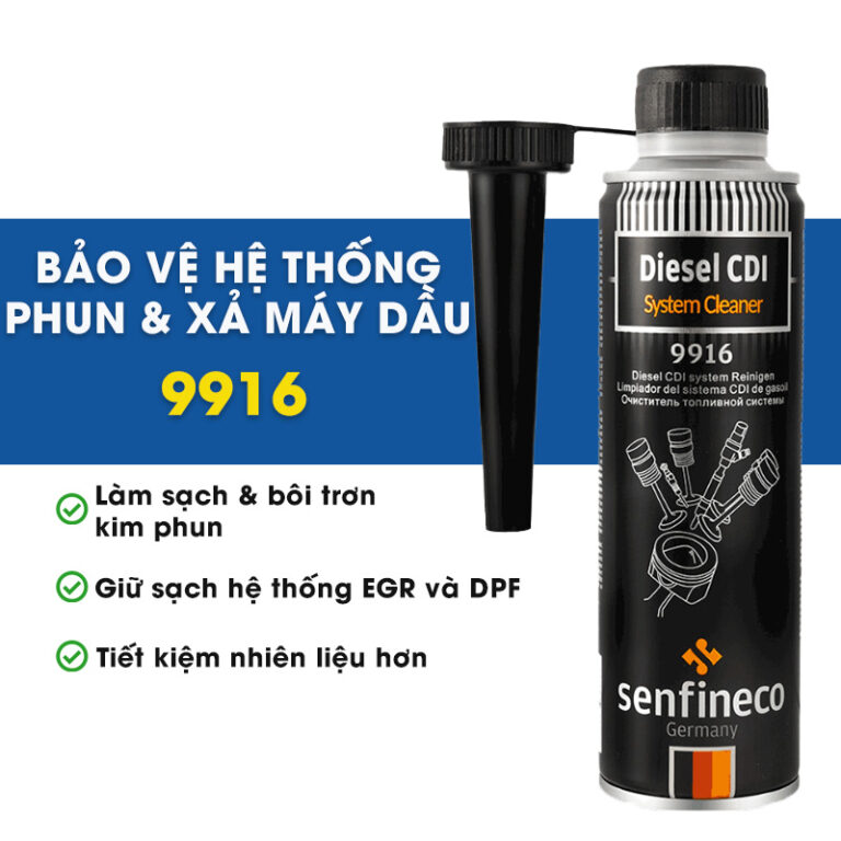 Vệ Sinh Kim Phun Buồng Đốt Máy Dầu Senfineco 9916 300ml